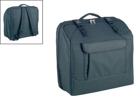 accordeon tas, zwart, 2 rugriemen, voor 34 toetsen, 72 bassen | bol