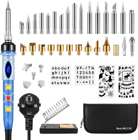 Houtbrander - Pyrografie - Houtbrander set - Met opbergtas ...