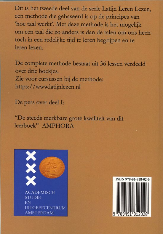 Latijn Leren Lezen II | 9789491812026 | René Van Royen | Boeken | bol