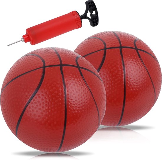 Opblaasbare Mini Basketbal Set met Twee Basketballen - Indoor en ...