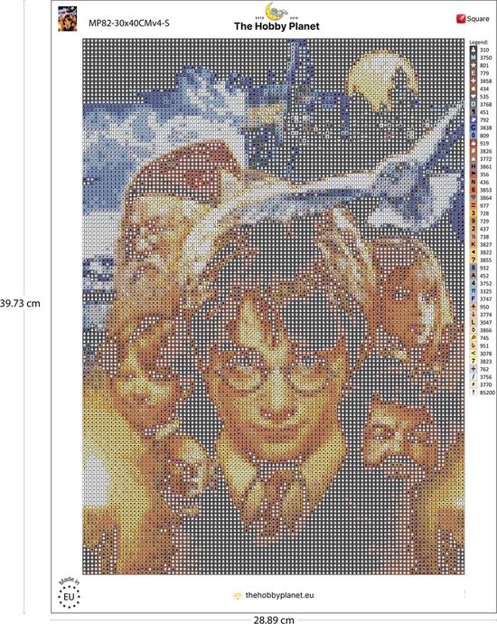De Hobby Planeet Diamond Painting Harry Potter 30x40cm - Diamond ...