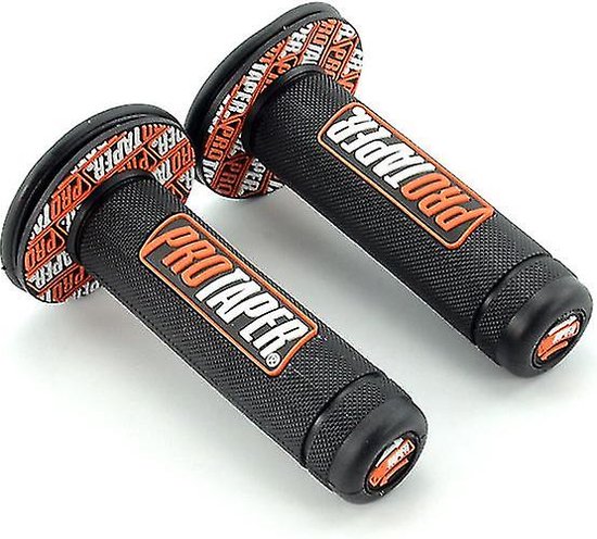 Handvatten Pro Taper Zwart Oranje Scooter Motor Brommer Derbi Beta ...