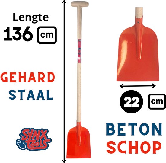 Synx Tools Betonschop Rood - Schoppen / Spades - Schep / Bodembewerkers ...