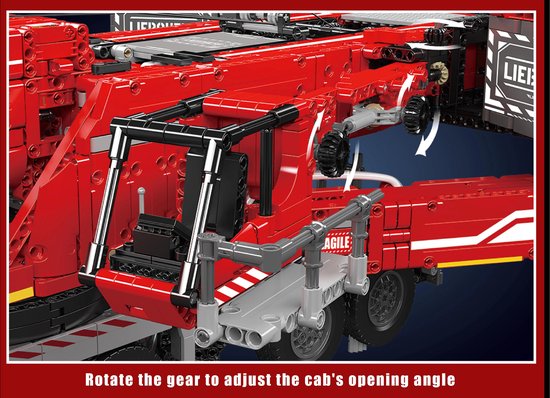 Mould King 17008 - Liebherr Kraan - Nieuwste Model - 8506 onderdelen ...