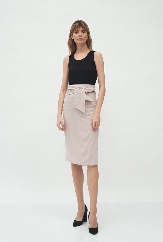 Beige Office Rok | bol