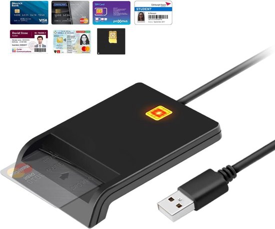 Kaartlezer SD Kaart - 5-in-1 Aluminium Smart Card Lezer voor DOD ...