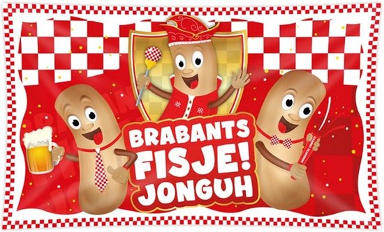 Gevel vlag Brabants fisje 90 x150 cm. | bol