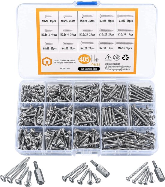 zelftappende schroeven-assortimentset,self-tapping screw assortment set ...