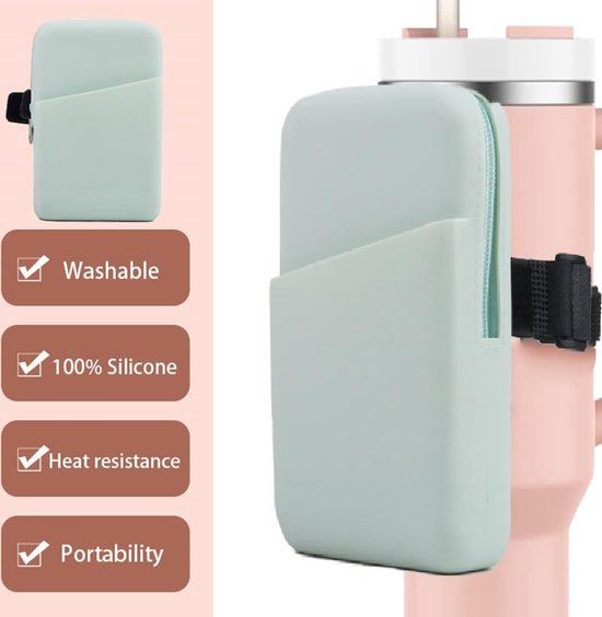 Siliconen waterfles tas voor Stanleys Cup, waterdichte waterfles Caddy ...