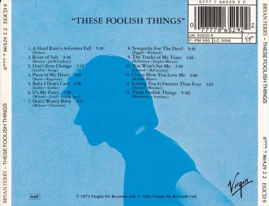 These Foolish Things, Bryan Ferry | Muziek | bol