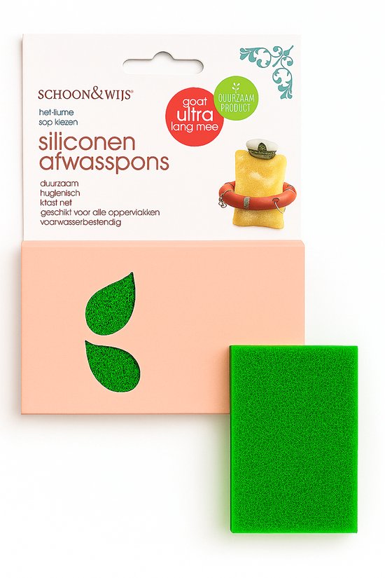 Siliconen Afwasspons - Afwas Spons -Vaatwasbestendig - Spons Keuken ...