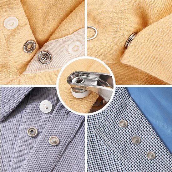 Metal Push Button Set met Pliers - 150 RVS Knopen voor Kinderen Kleding ...