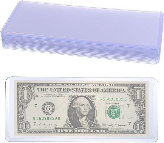 Grevosea Dollar Bill Holder, 15 Pieces Dollar Bill Covers PVC ...