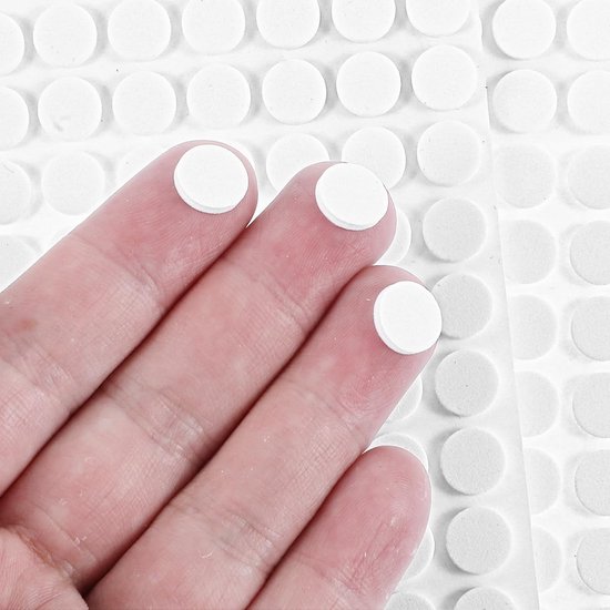 324 Pieces Zelfklevende Viltcaps - Witte Premium Ronde Viltbeschermers ...