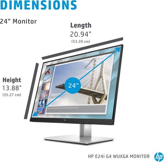 HP Elitedisplay E24i G4 Monitor - 24 inch WUXGA IPS - USB 3.2 - E24i G4 ...