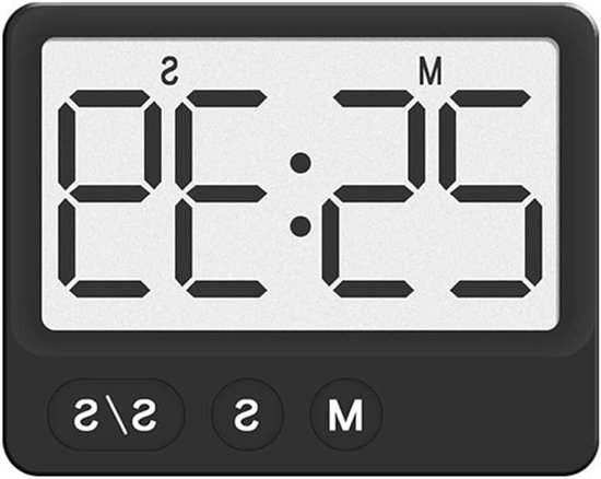 Inovra - Digitale keukentimer met alarm en groot lcd-display - Keukentimer voor... | bol