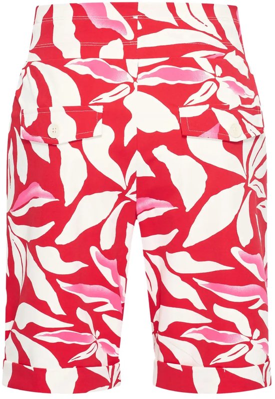 Travel Shorts Flower Print 2423 Red - Off White | bol