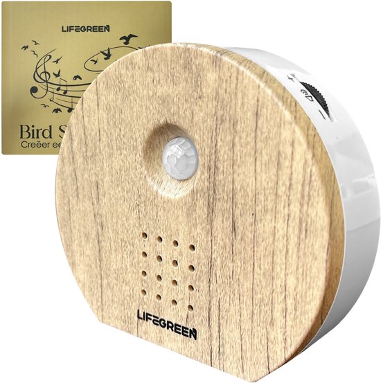 LifeGreen Vogelhuisje met Geluid - Incl. Batterijen en 4 Natuurlijke ...