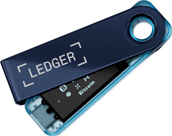 Ledger Nano S Plus Crypto Hardware Wallet - USB-C - Blue - voor Bitcoin ...