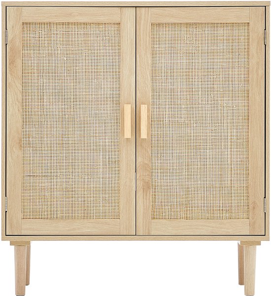 Rotan Kast - Natuurlijke Afwerking met 2 Magnetische deuren en ...
