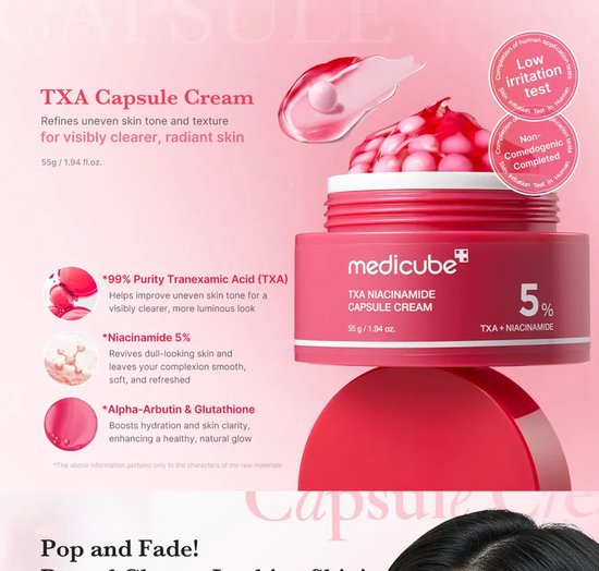 Medicube TXA Niacinamide Capsule Cream - Hydraterend & verhelderend ...