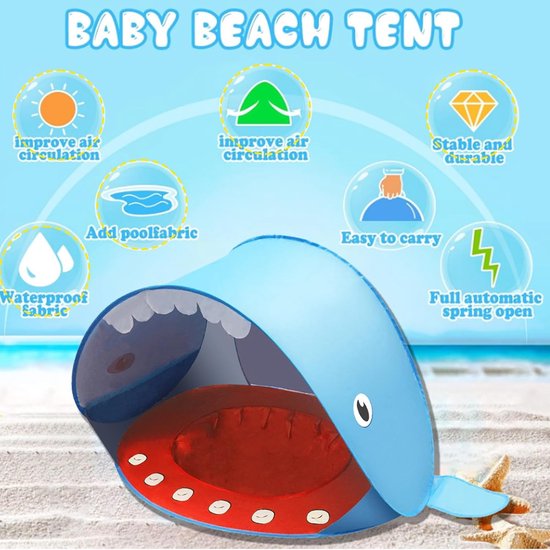 Lexium Strandtent Baby - Strandtent Pop Up - UV Bescherming ...