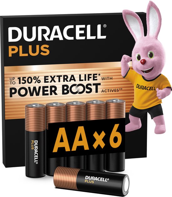 Duracell Plus AA - alkaline batterijen - 1,5V, LR6 - 6 stuks | bol