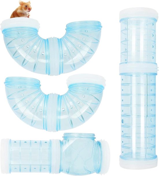 Toy Tunnel - DIY Creative Connection Tubes for Pet Cage - Transparent ...