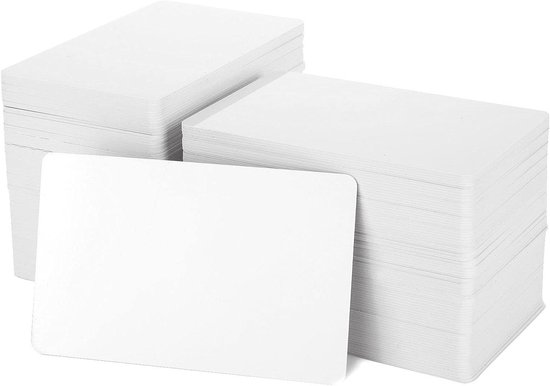 200 Stuks Witte PVC Kaarten voor ID-kaartprinters - Blanco PVC Plastic ...