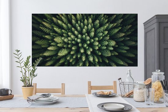 Muurstickers - Sticker Folie - Bomen - Naaldwoud - Structuur - 120x60 ...