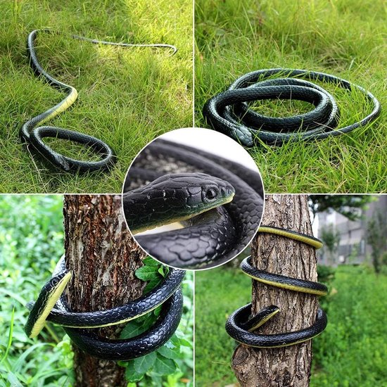 Fake Snakes - Realistic Rubber Tubing - 130cm Large Lifelike Rubber ...