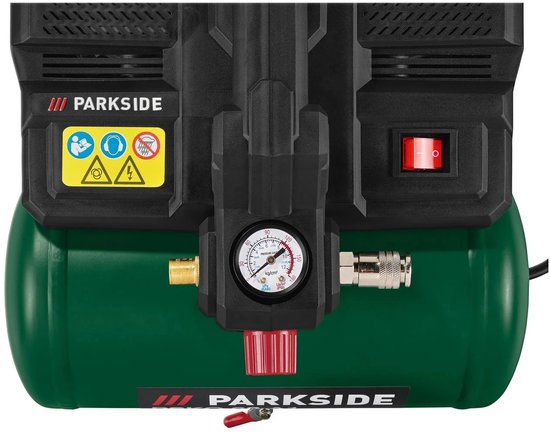 Parkside Stille Compressor - 550W - Licht gewicht - PSKO 68 A1 | bol