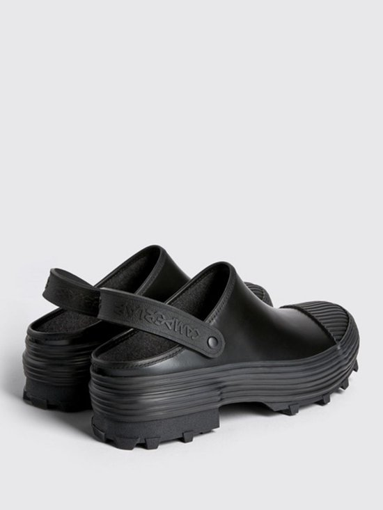 Traktor Clog Chunky Rubber Sole - Black Shoes | bol