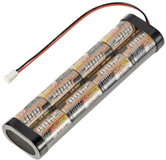 Reely NiMH zenderaccu 9.6 V 2400 mAh Aantal cellen: 8 Sub-C Sub-C Stick ...