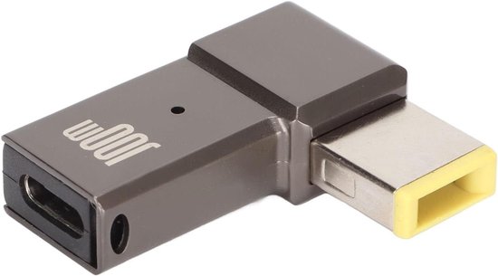 JGS Premium - USB C naar Slim Tip Adapter 100W 5A PD - Snellader voor ...
