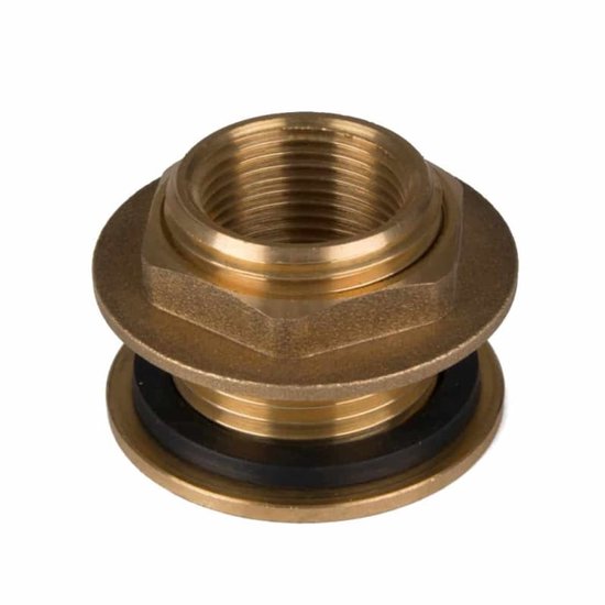 Regenton aansluiting messing 1 1/4 x 1 | bol