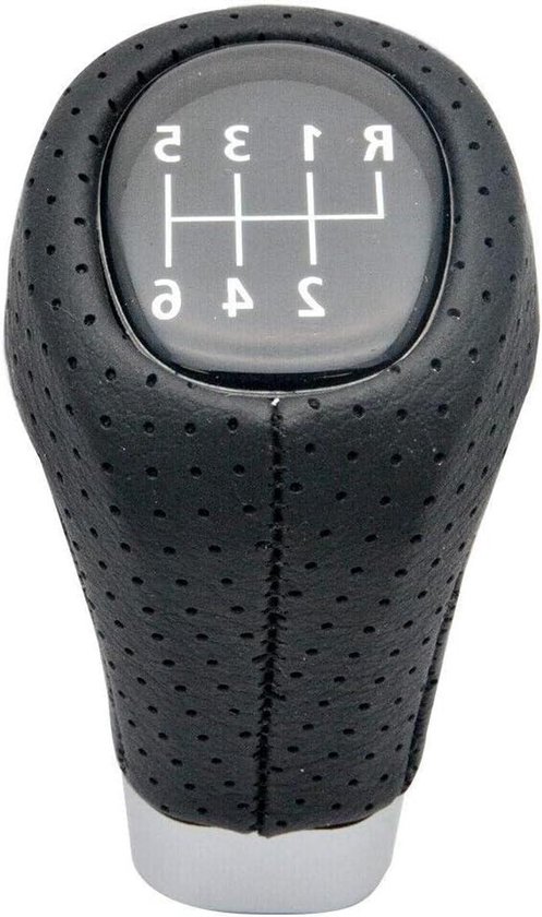 Allecto Plus - Lederen versnellingspookknop voor auto met 6 ...