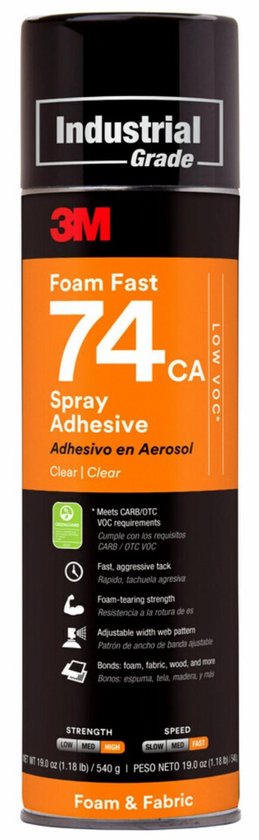 3M Foam Fast 74 Lijmspray - Voor schuim en textiel - Sneldrogend ...