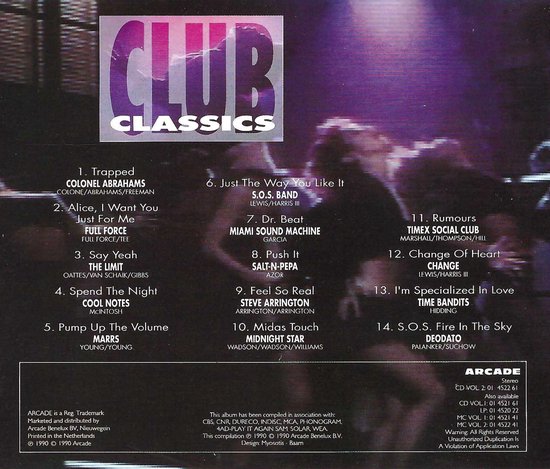 Club Classics - Volume 2 (Arcade), Various | Muziek | bol