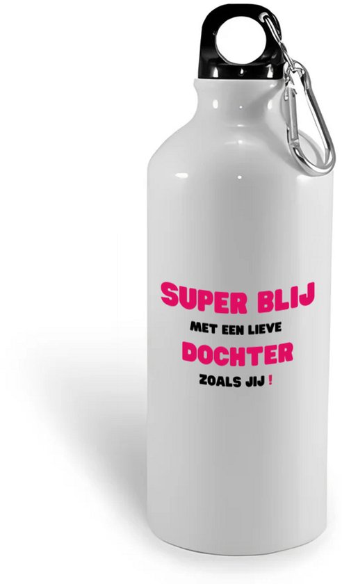 Hacebo® - super blij met een lieve dochter zoals jij waterfles - Dochter - de liefste... | bol