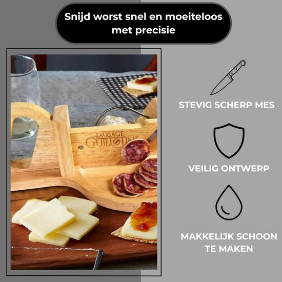 Worst Guillotine – Veilig en Nauwkeurig Worst Snijden – Roestvrijstalen ...