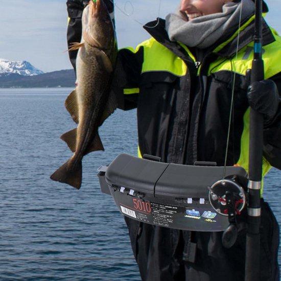Allecto Plus - Heuptas voor vissers met multifunctionele opbergdoos ...