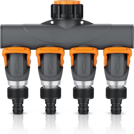 Goodivery® - Waterverdeler - Kraan Splitter - Tuinslang Splitter - 25x20x10 - zwart | bol