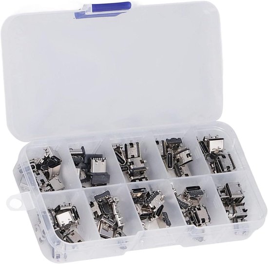 Allecto Plus - Type-C USB-Connectoren set van 100 stuks met USB female ...