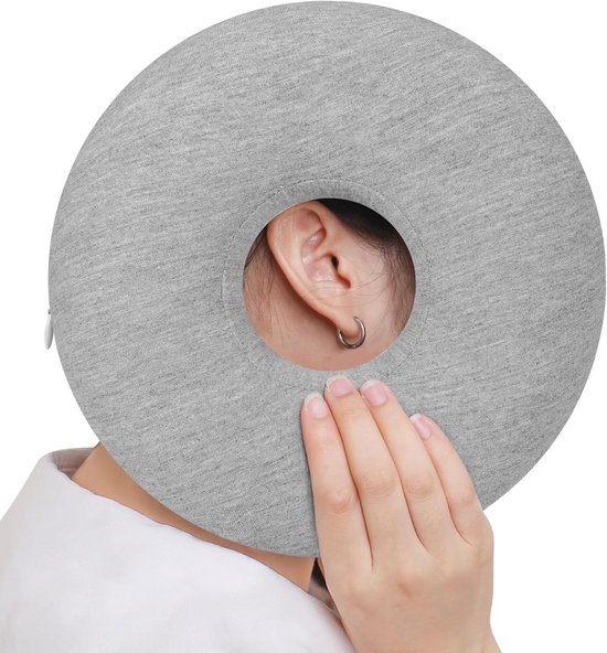 Allecto Premium - Oor Piercing Kussen voor Zijligging met Gat voor Oor Pijnverlichting | bol