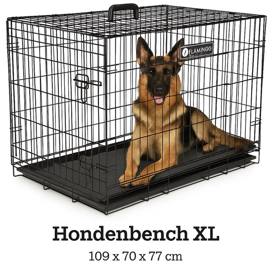Flamingo Hondenbench XL – Opvouwbare Hondenbench Auto – Hondenbench ...