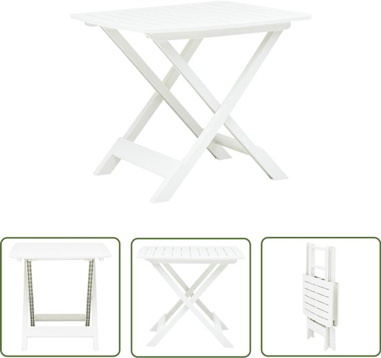 vidaXL Inklapbare Tafel - Tuin Tafel - Tuintafel inklapbaar 79x72x70 cm ...