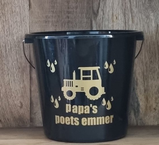 Cadeau emmer - Papa's poets emmer - Trekker - Bouwemmer 12 Liter | bol