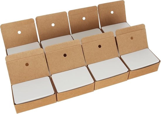 800PCS Blank Cards - Wit 280 GSM Kraft Papier - DIY Berichtenkaarten ...