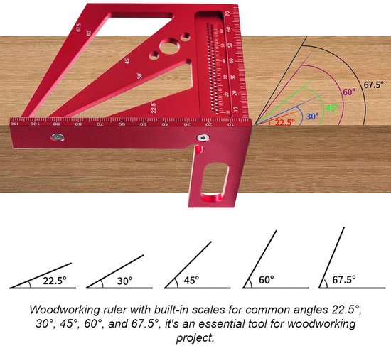 3D Mitre Angle - Carpenter Angle - 22.5 to 90 Degrees - Aluminium Alloy ...